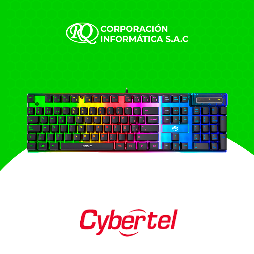TECLADO CYBERTEL SPLENDID GAMER CBX K213 RBW TRANSLUCIDO USB. – rqcorp.com.pe